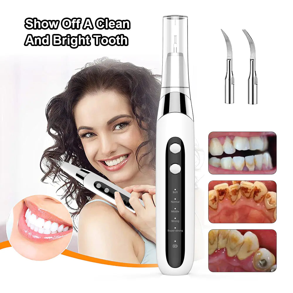 Ultrasonic Electric Tooth Cleaner for Whitening & Stains – Rose&Jeffteco