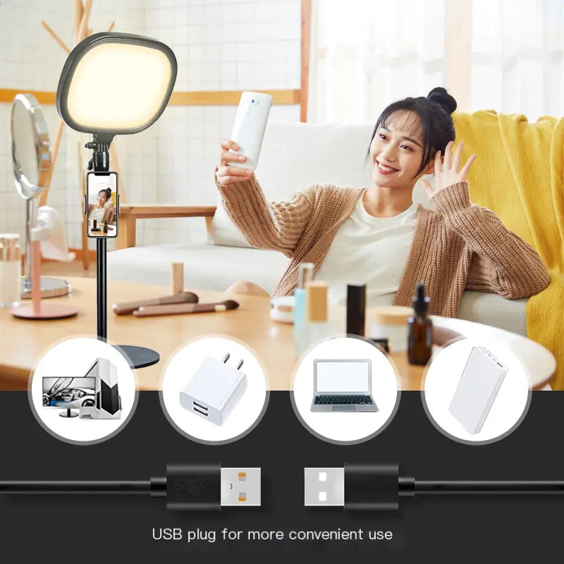 LED Photography Panel Light for Live Streaming and Meetings – Rose&Jeffteco
