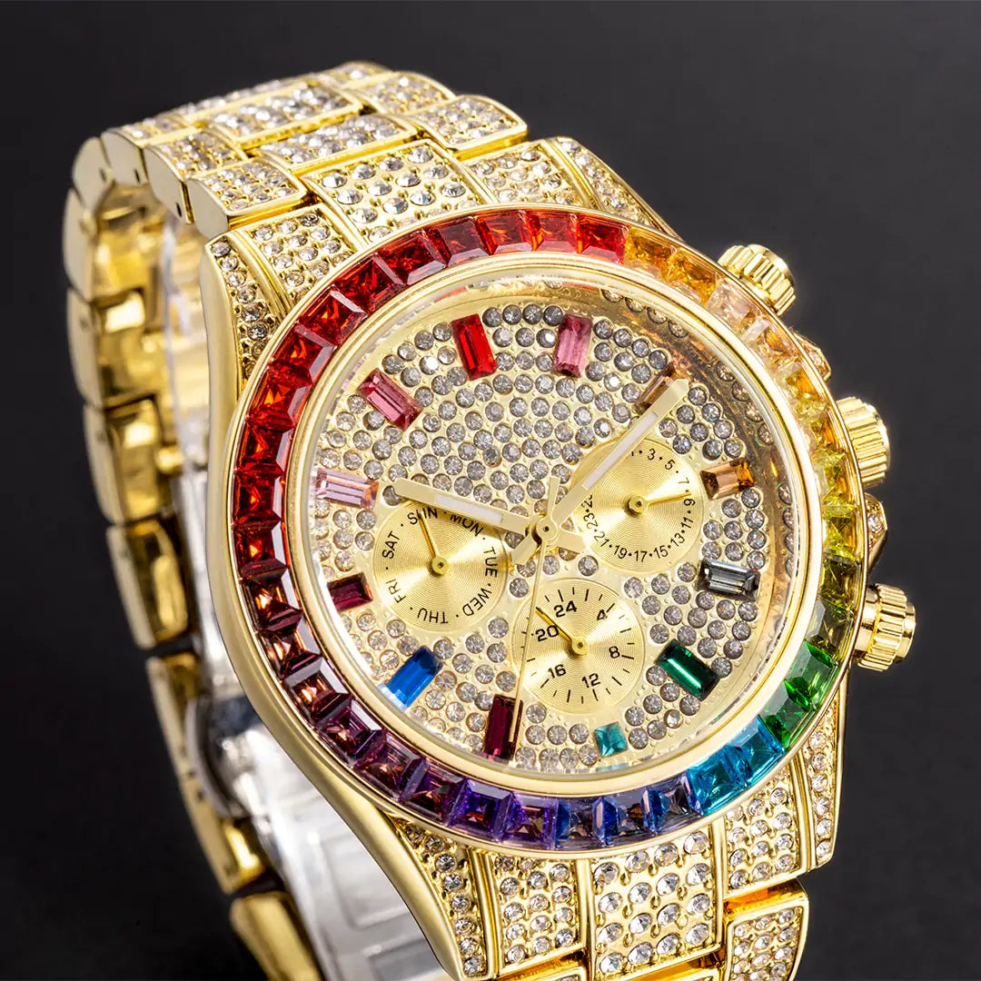 Rainbow Diamond Watch – Rose&Jeffteco