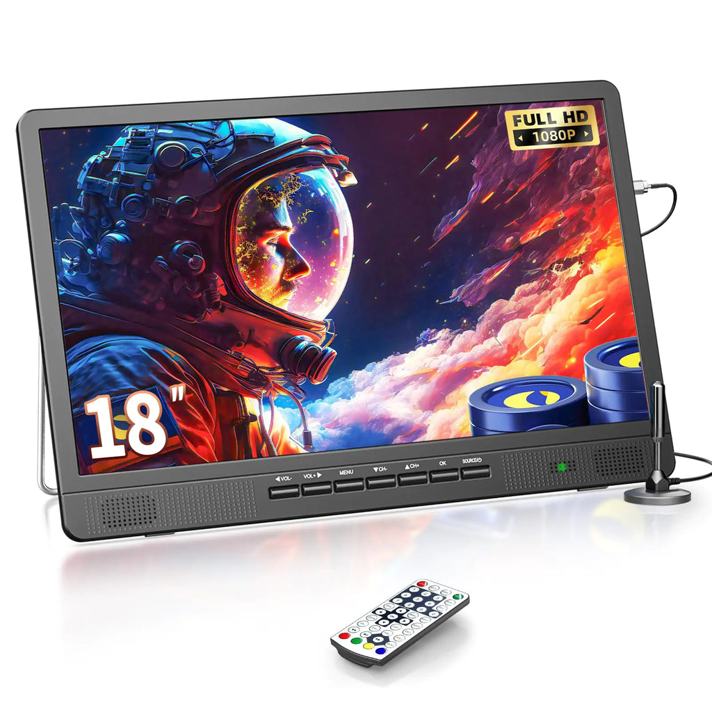 NORTHING 18" 1080P Full HD Portable TV Portable Entertainment System w ...